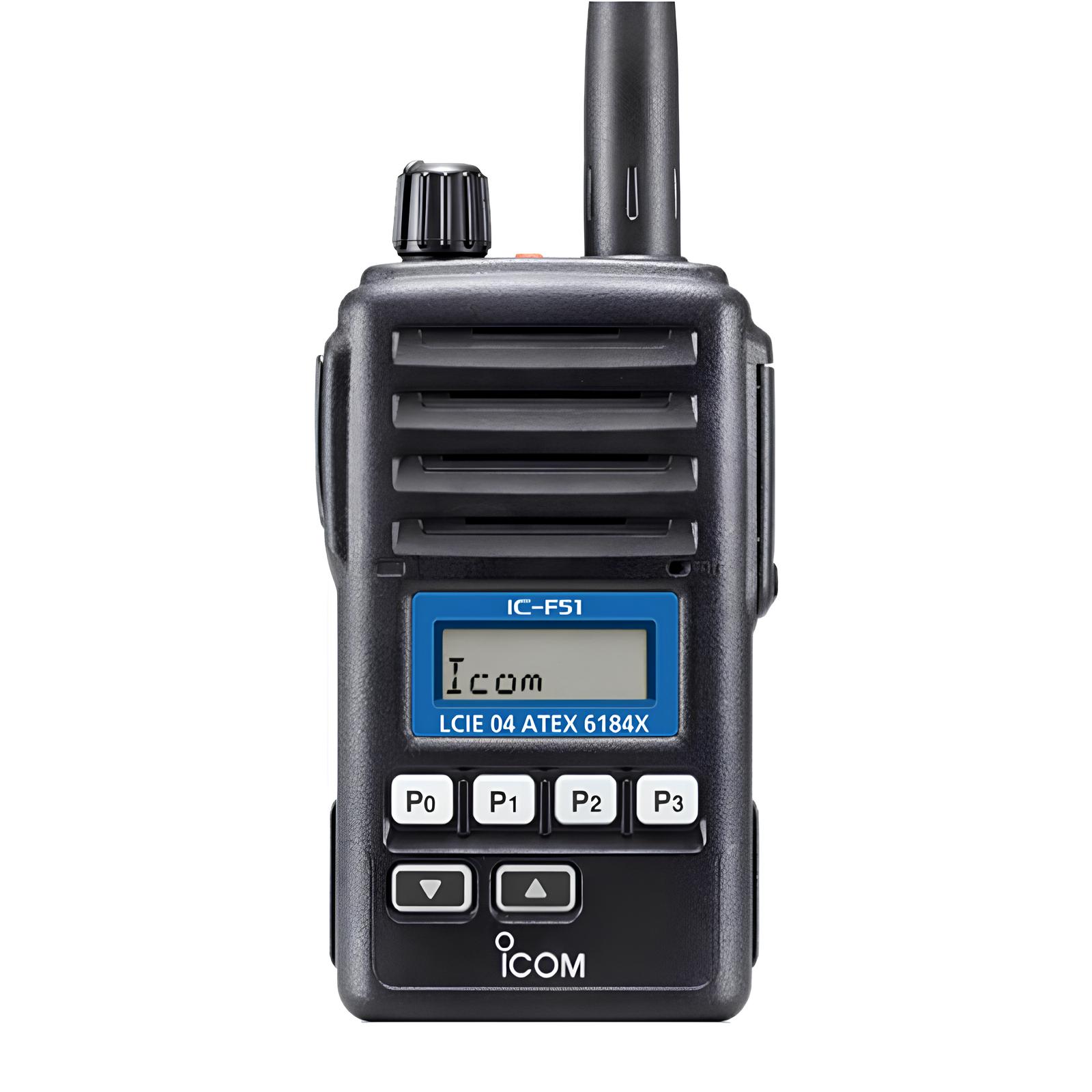 Icom IC-F51 VHF ATEX Licensed Portable Radio - Walkie Talkies